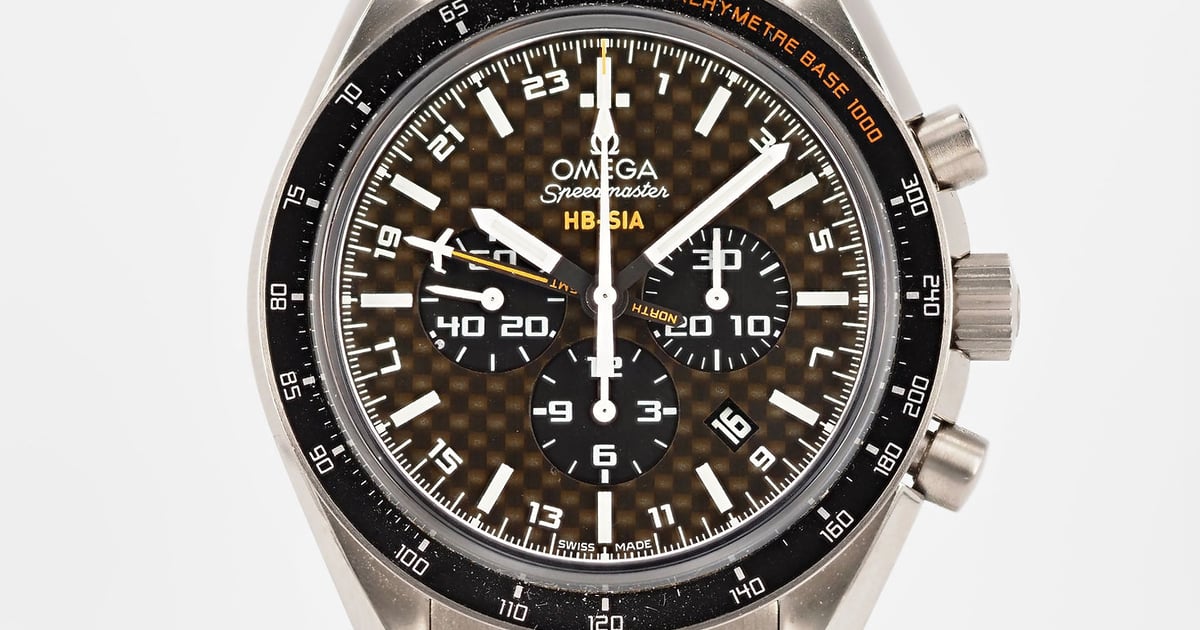 Omega Speedmaster Co-Axial GMT Solar Impulse HB-SIA 321.90.44.52.01.001 ...